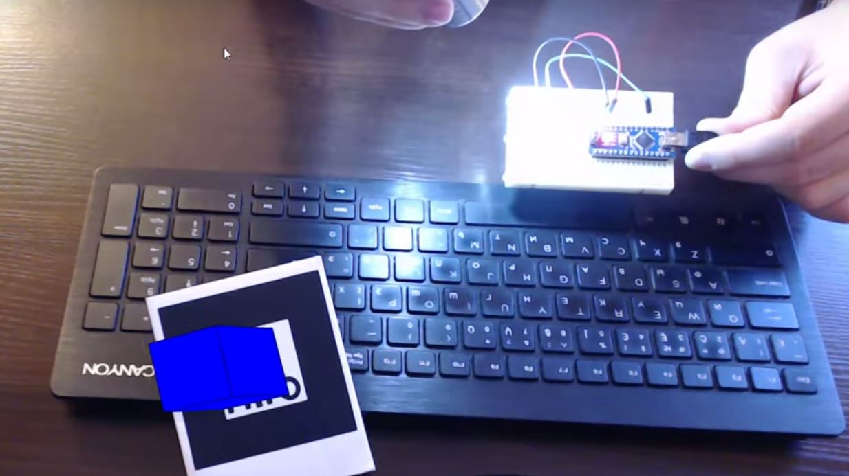Augmented Reality Arduino Interaction - Arduino and Photoresistor Augmented Reality Arduino Interaction - Arduino and Photoresistor