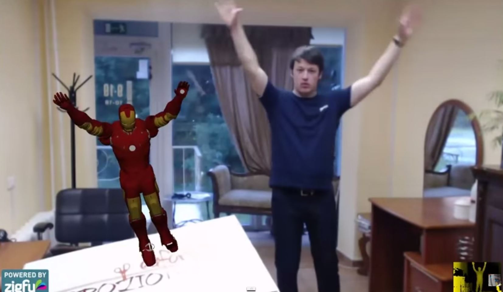 Augmented Reality Body Tracking (Unity3D, Vuforia, Zigfu, Kinect) Augmented Reality Body Tracking (Unity3D, Vuforia, Zigfu, Kinect)